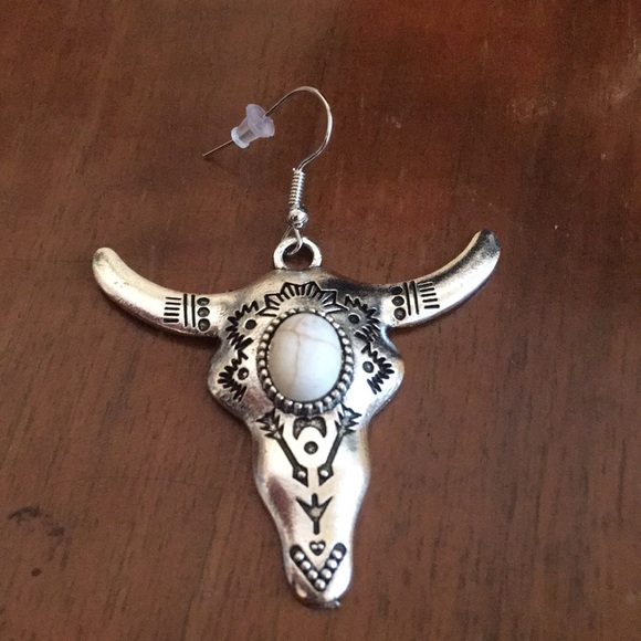 Jewelry | Bull Head Western Ivory Necklace Earring Set | Poshmark